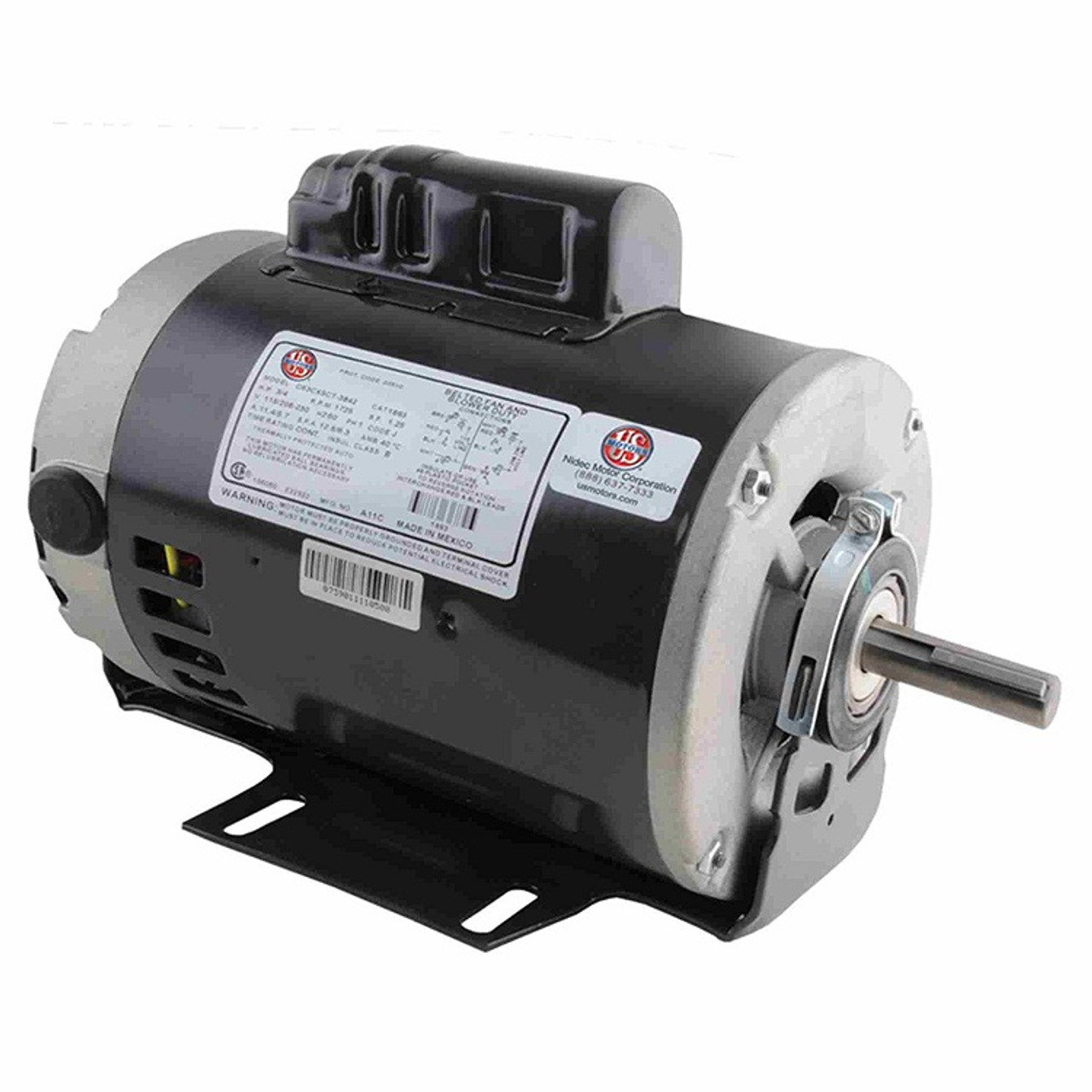 US-Nidec 3187C Belt Drive Fan and Blower Motor - cemotors