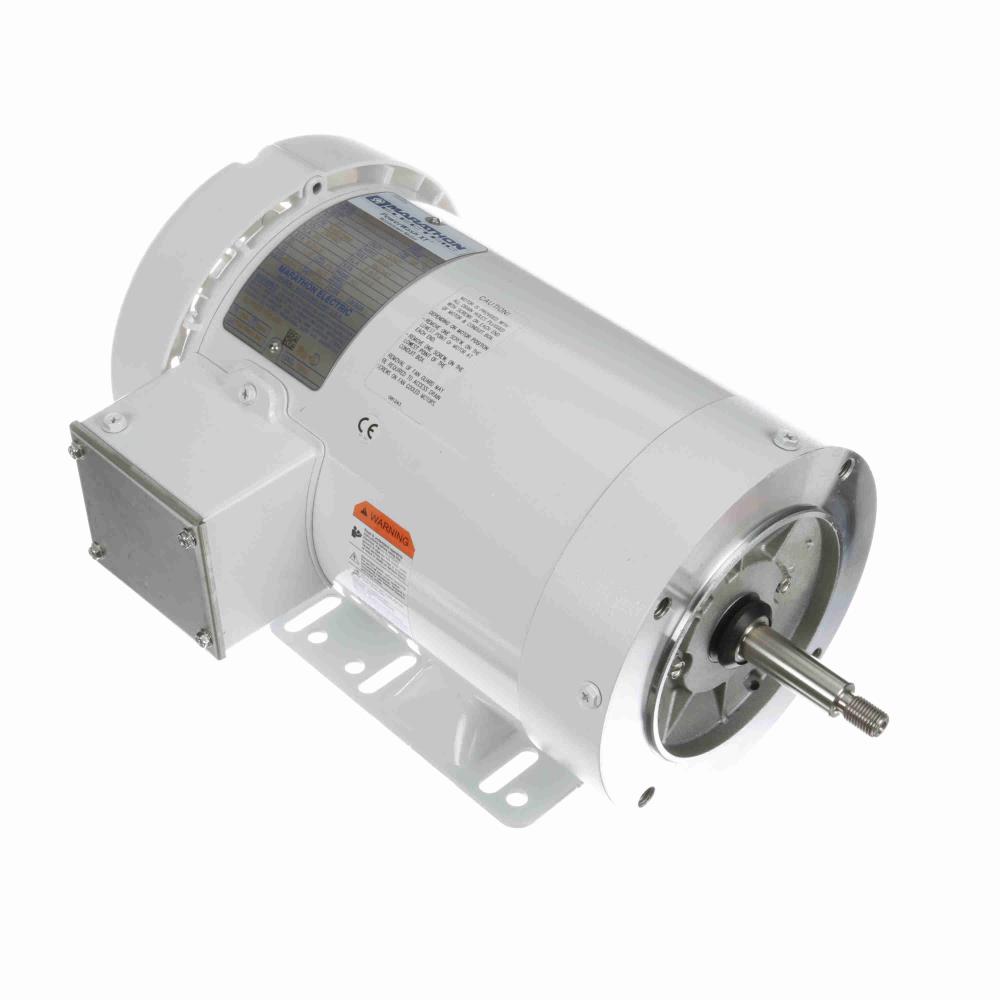 Marathon N228A White Epoxy Washdown Motor - cemotors
