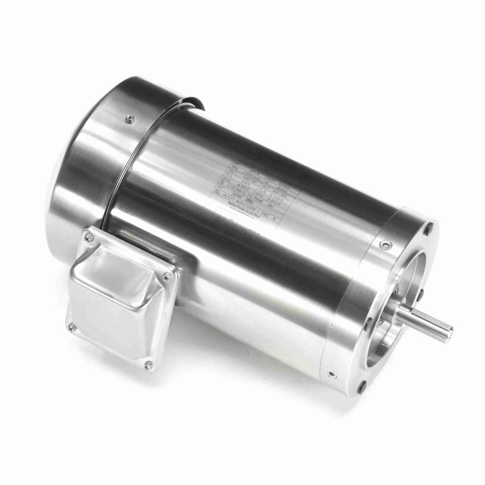 Marathon N437A Stainless Steel Washdown Motor - cemotors