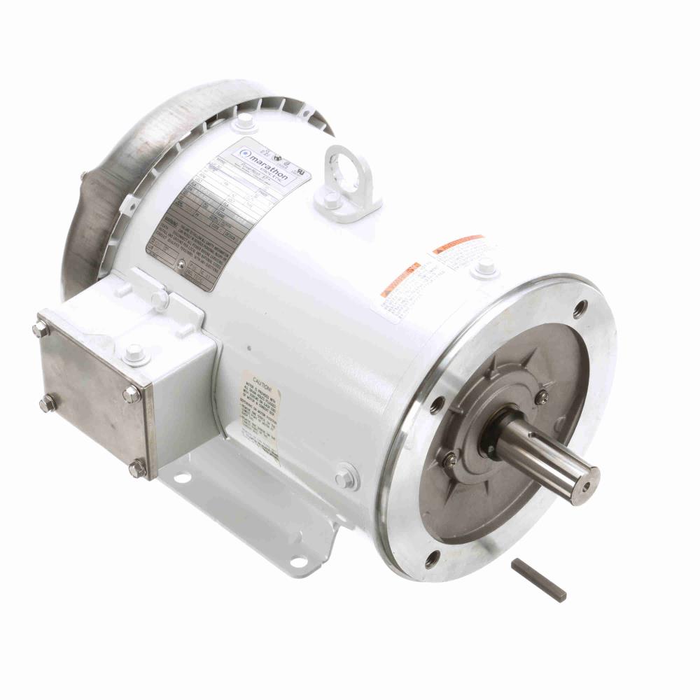 Marathon N608A White Epoxy Washdown Motor - cemotors