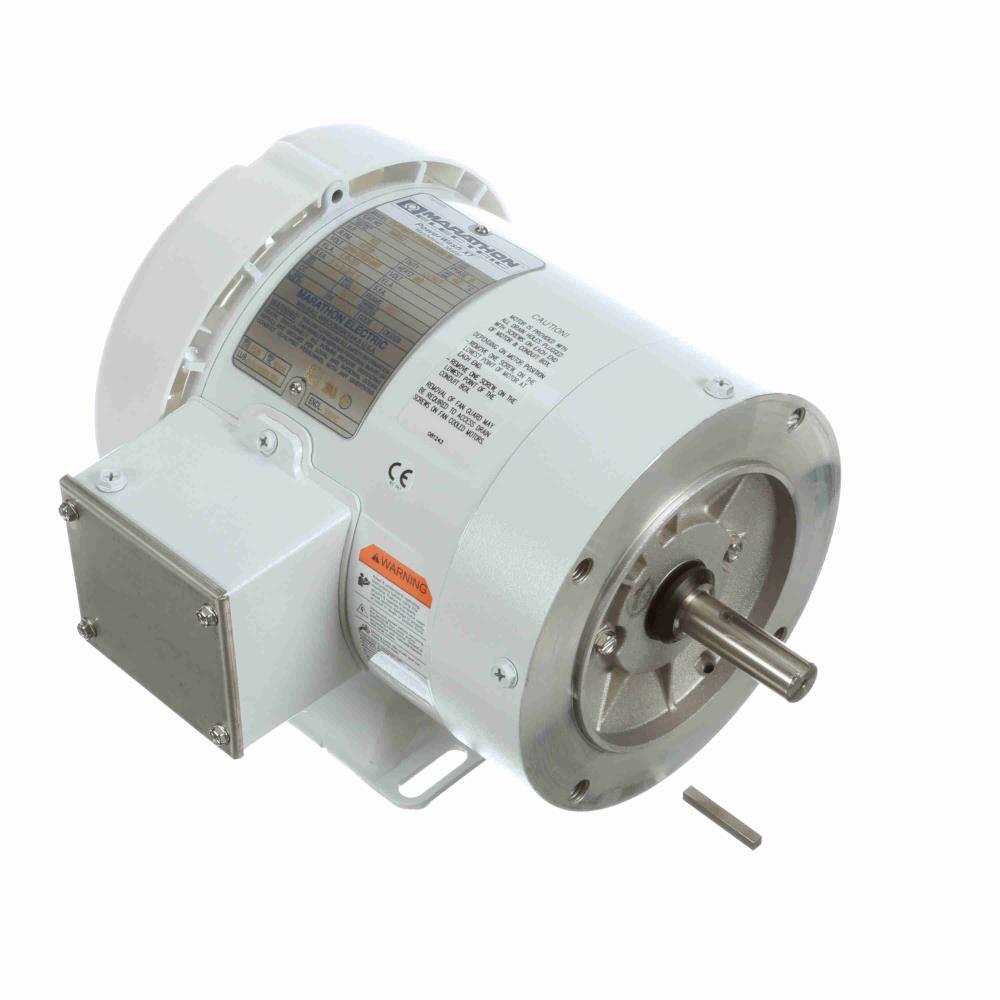 Marathon N632 White Epoxy Washdown Motor - cemotors