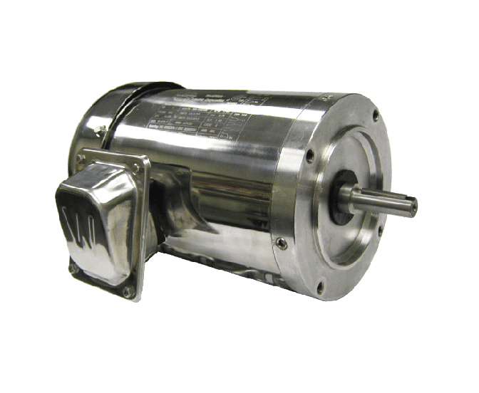 NAWSSE1-18-56CRD Washdown Duty Motor, 1 HP, 1800 RPM, 230/460V, 56C ...