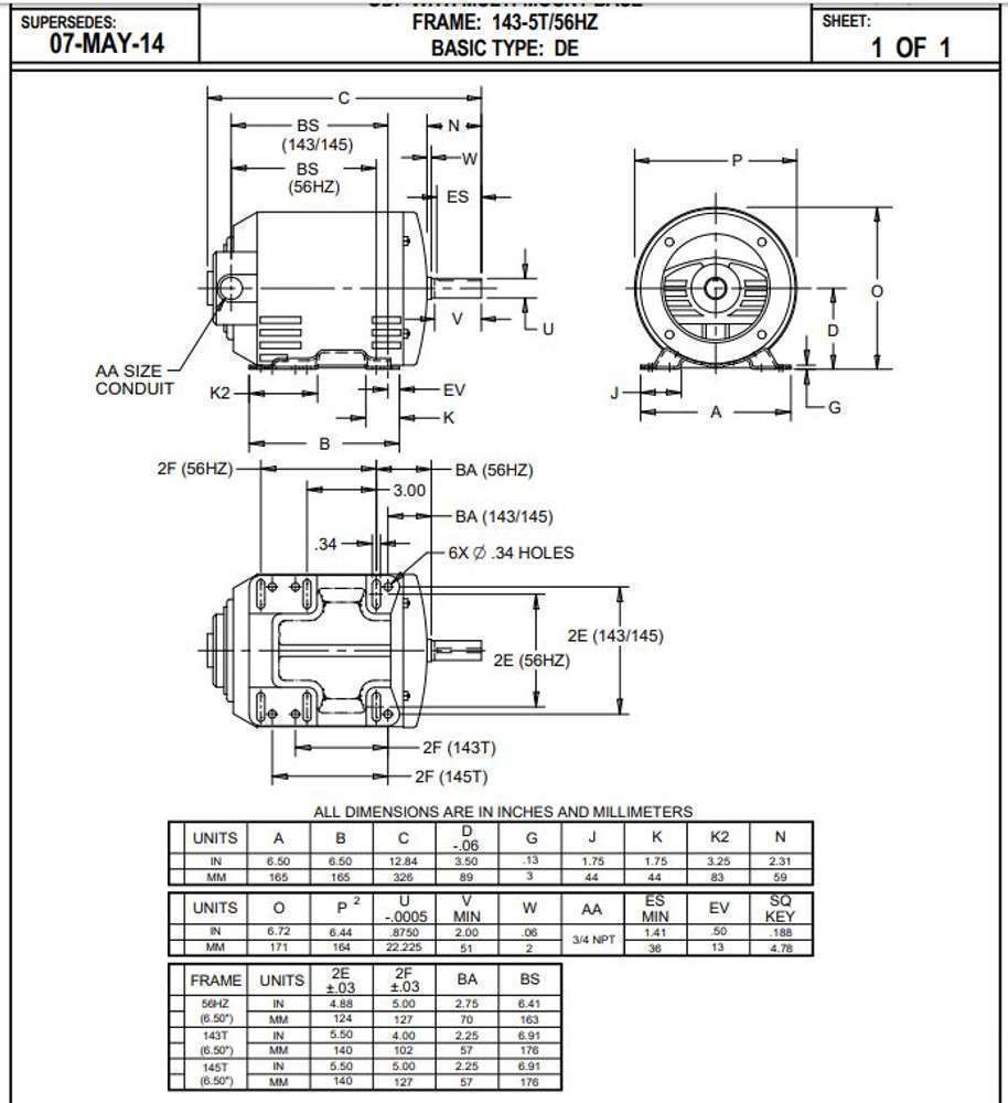 5K49WN8336AX Replacement Motor - cemotors