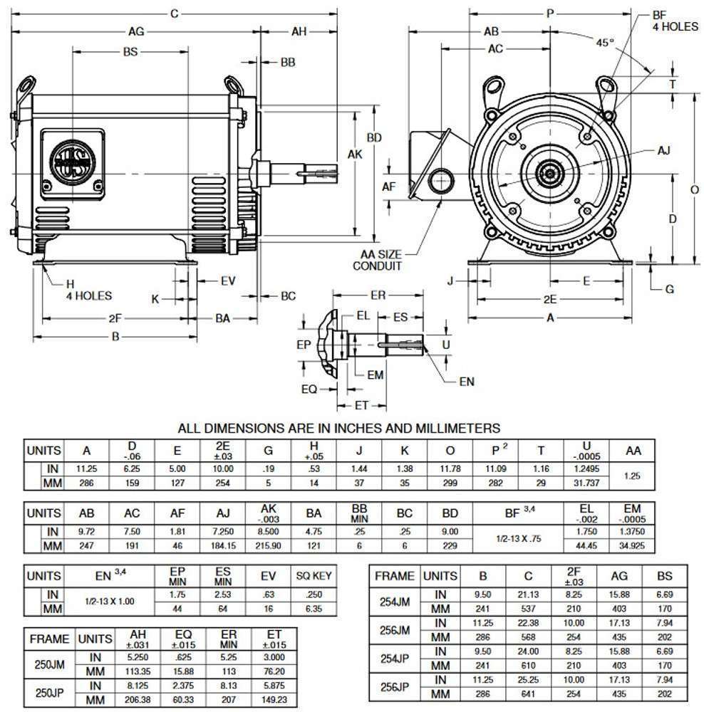 US-Nidec DJ15P2EM Close Coupled Pump Motor - cemotors