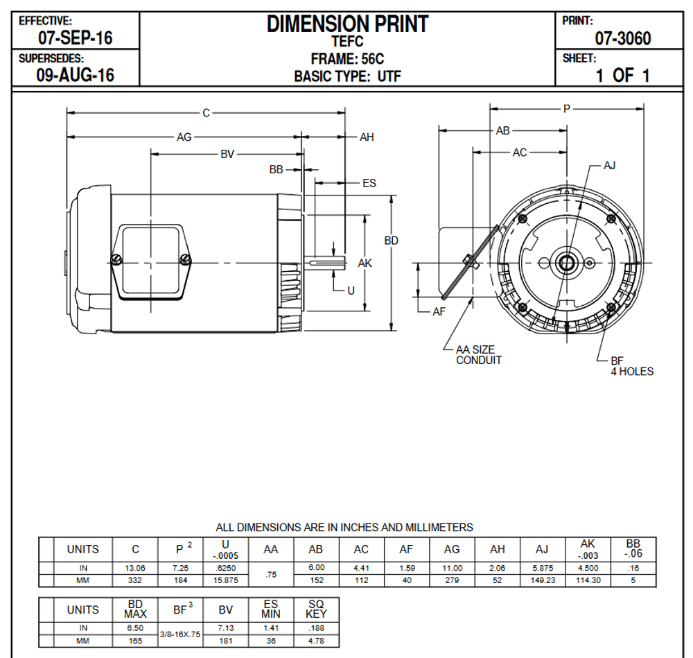 K1491 Replacement Motor - cemotors