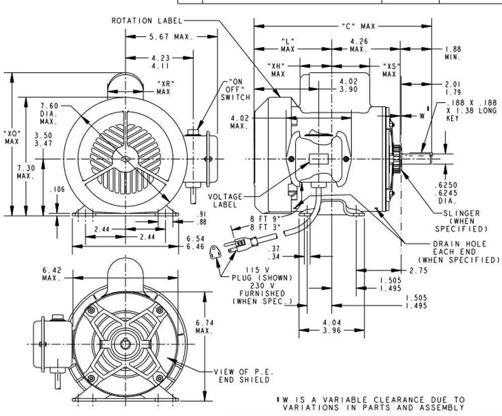 Marathon C663 General Purpose Motor - cemotors