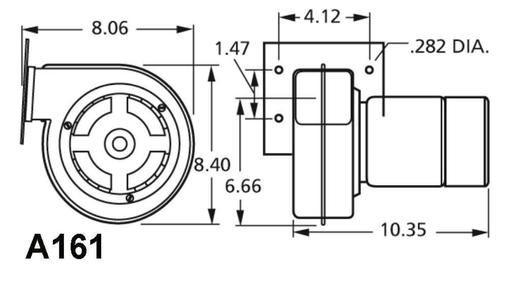 FASCO A161 DRAFT INDUCER BLOWER ASSEMBLY FOR FEDDERS - cemotors