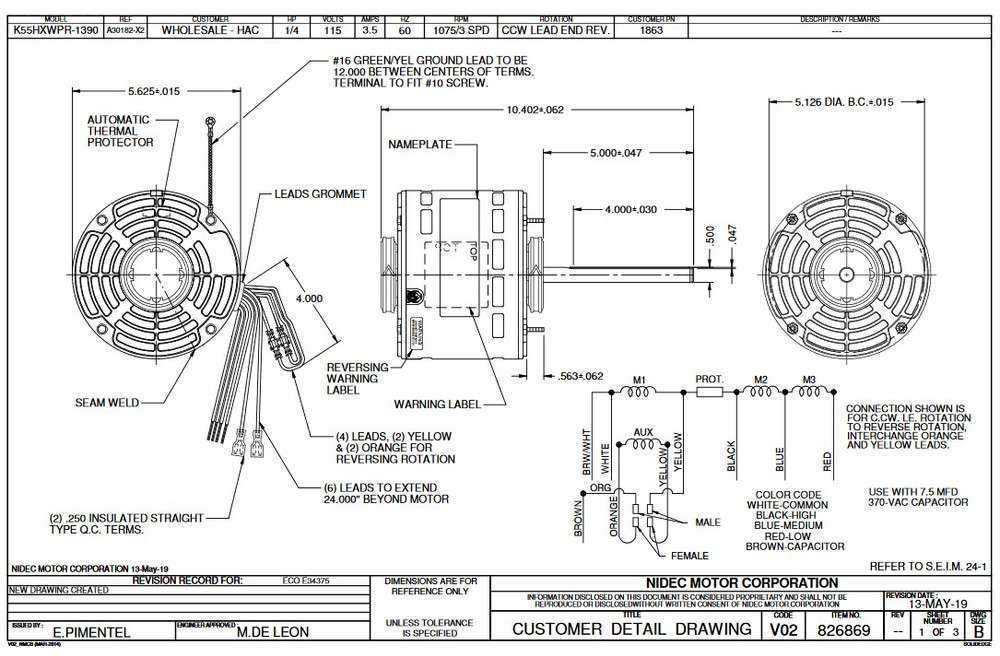 22583 Replacement Motor - cemotors